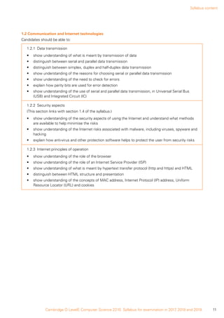 Cambridge O-Level Computer Science-2210 | PDF
