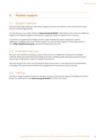 Cambridge O-Level Computer Science-2210 | PDF