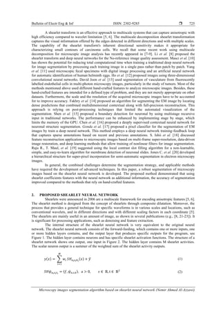 Microscopy images segmentation algorithm based on shearlet neural network | PDF