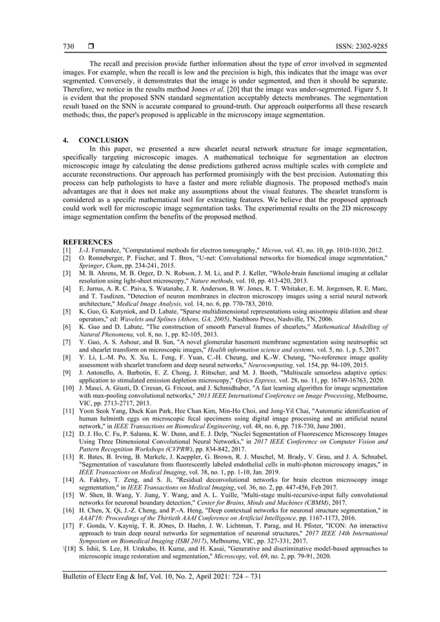 Microscopy Images Segmentation Algorithm Based On Shearlet Neural Network Pdf