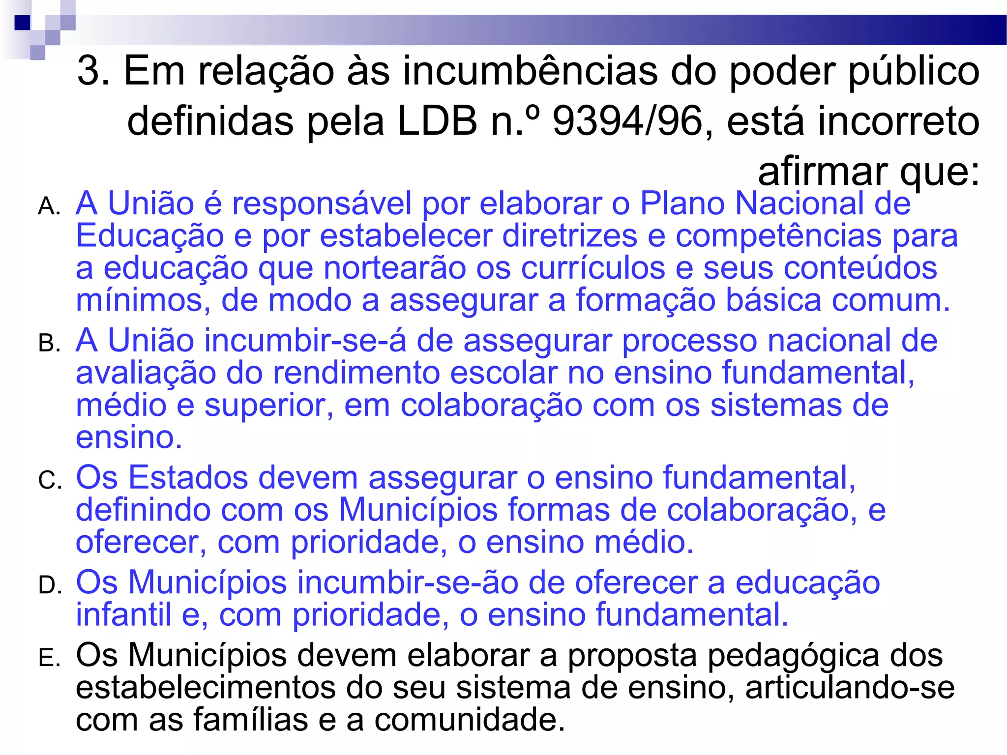 Ldb Resumo | PPT
