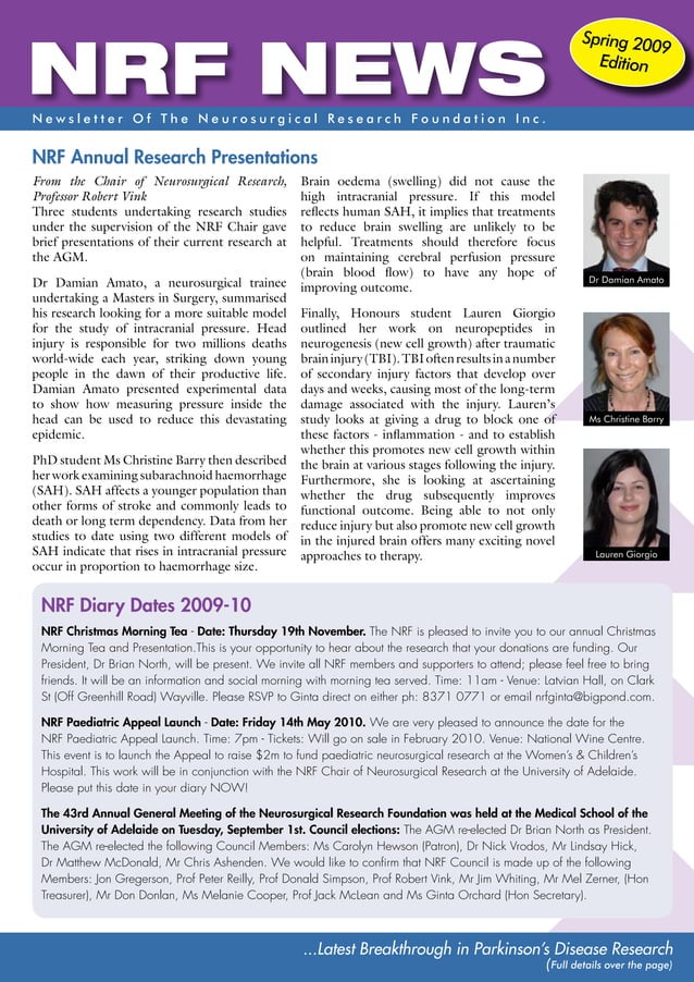 20278 Nrf Newsletter | PDF | Brain and Nervous System Disorders ...