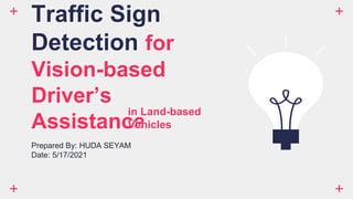 Traffic Sign Detection | PPTX