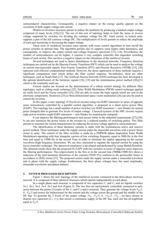 A New Multilevel Active Power Filter Using Switches Meticulously Controlled | PDF