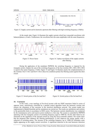 A New Multilevel Active Power Filter Using Switches Meticulously ...