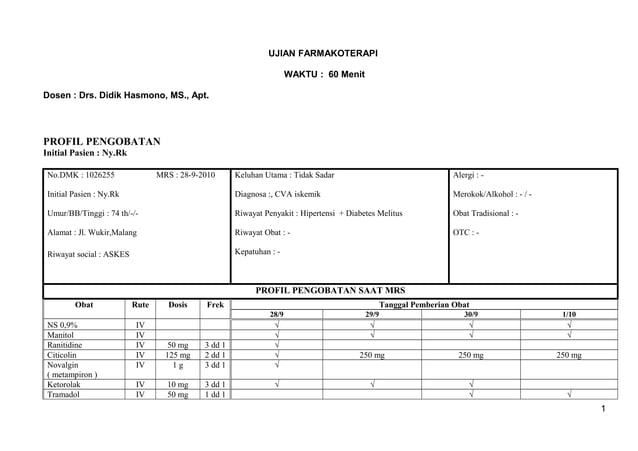 latihan soal farter 2 umm | DOC