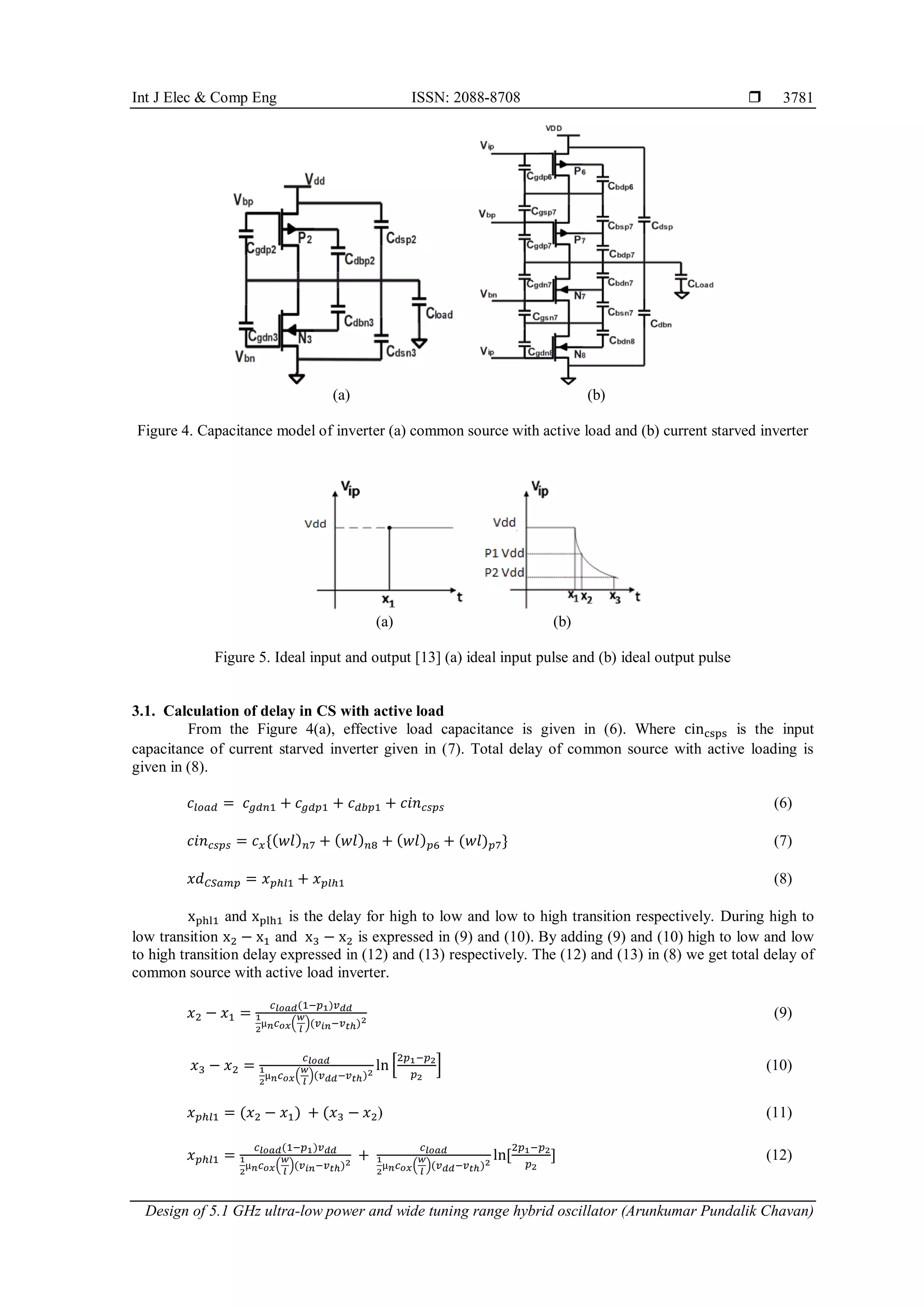 Design of 5.1 GHz ultra-low power and wide tuning range hybrid oscillator | PDF