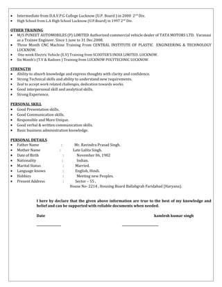 kamlesh cv | DOC