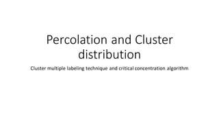 Percolation | PDF