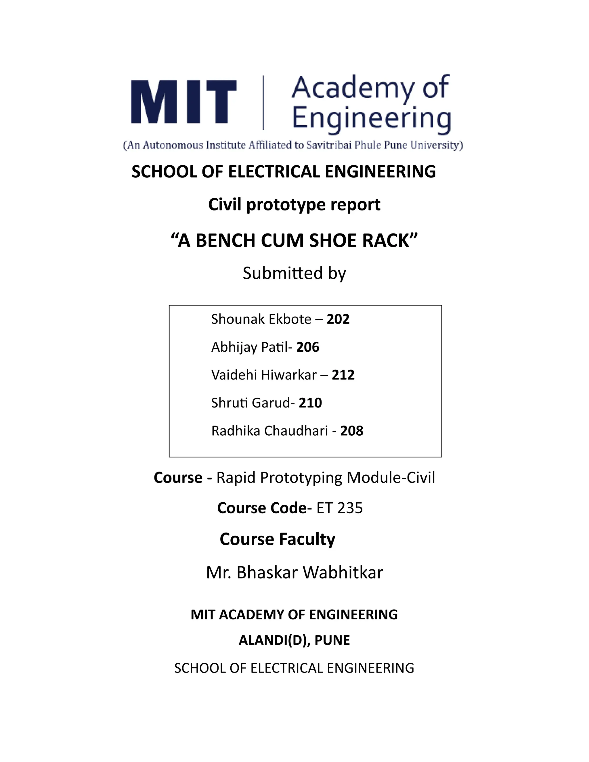 civil prototyping final Project Report Bamboo | PDF