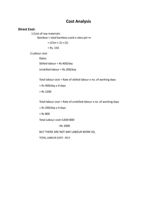 civil prototyping final Project Report Bamboo | PDF