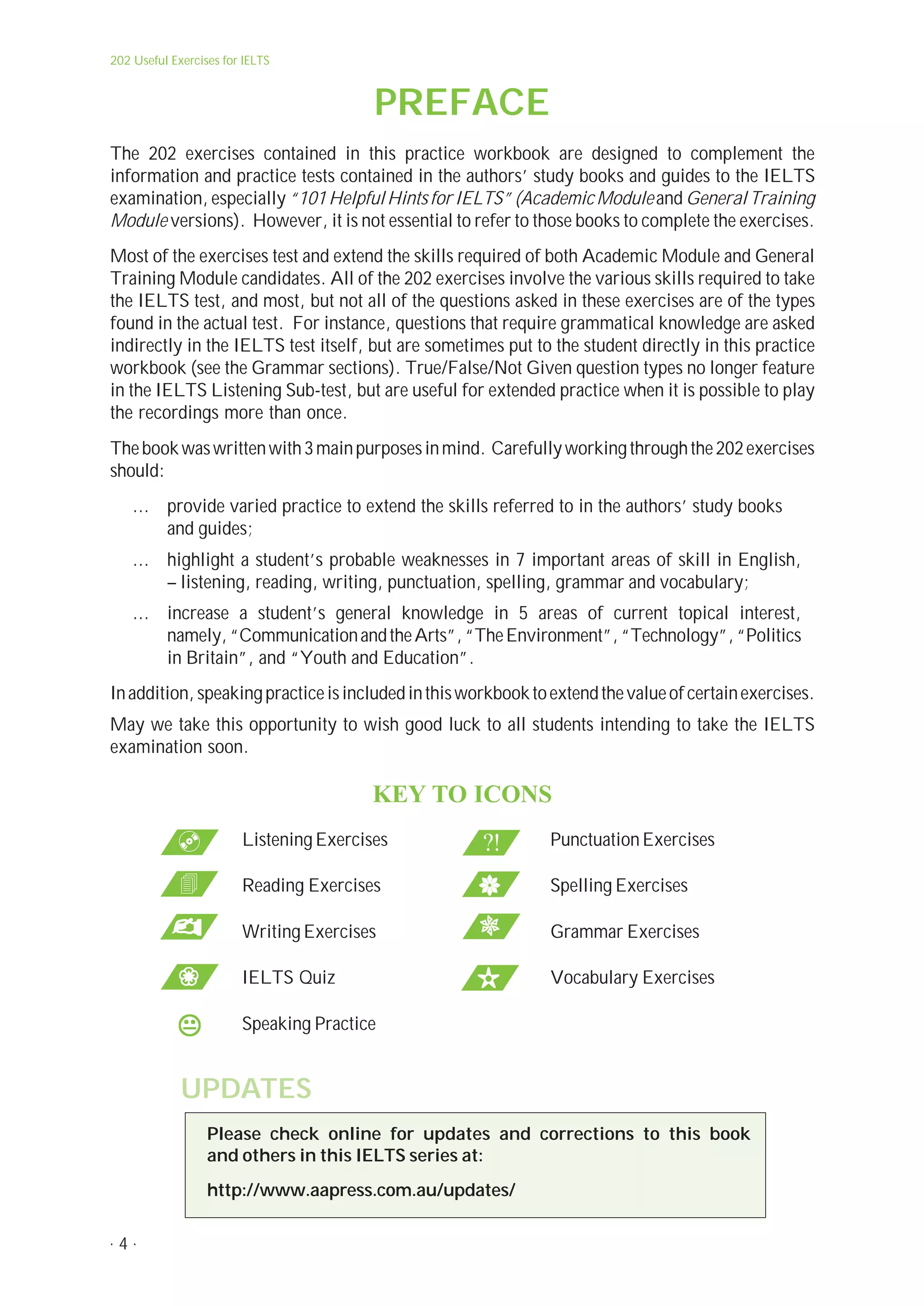 202 Useful Exercises for IELTS | PDF