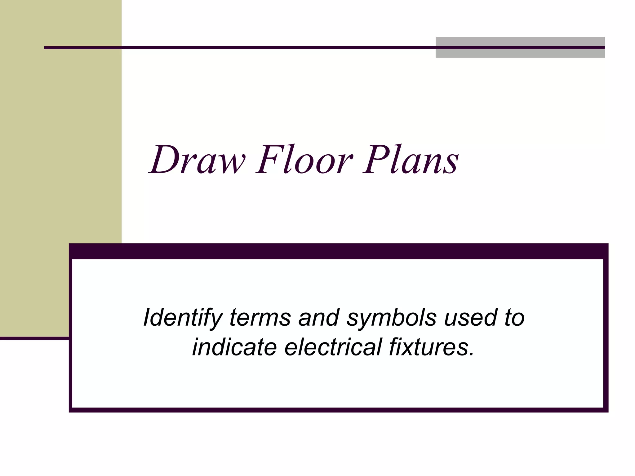 203.05 electrical plan symbols | PPT