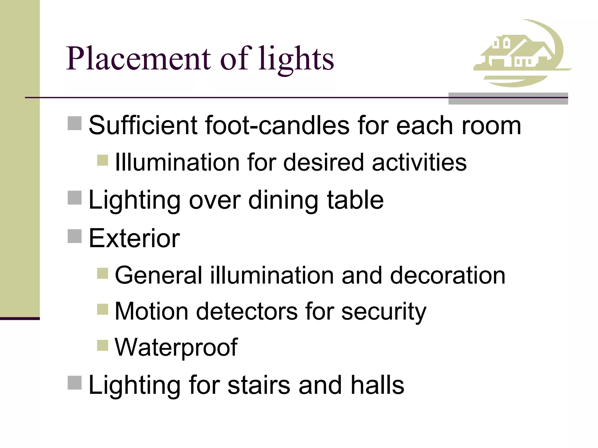 203.06 electrical fixture placement | PPT