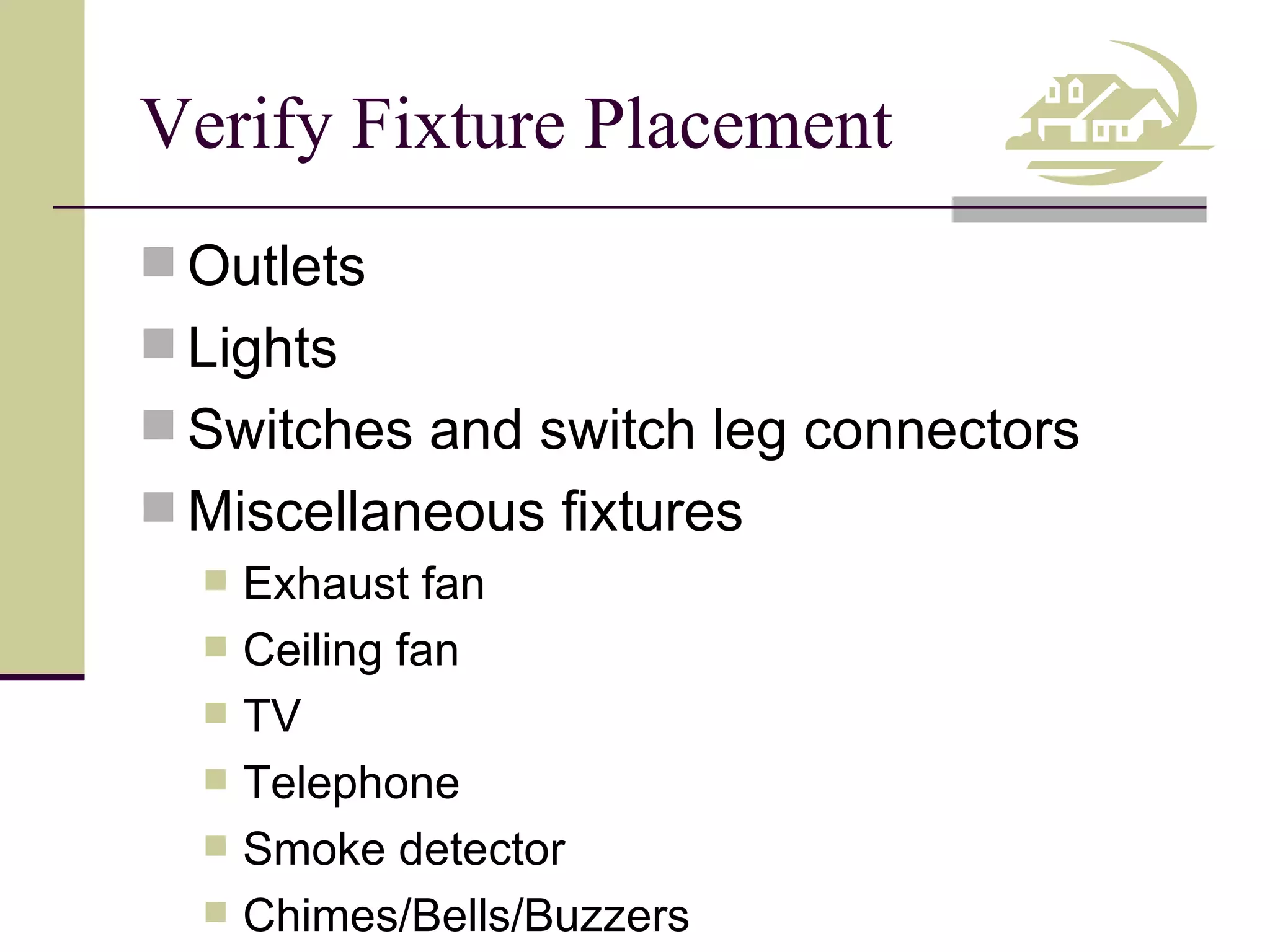 203.06 electrical fixture placement | PPT