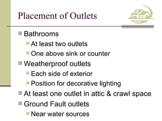 203.06 electrical fixture placement | PPT