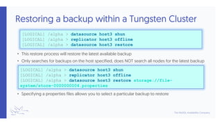 Training Slides: 203 - Backup & Recovery | PDF