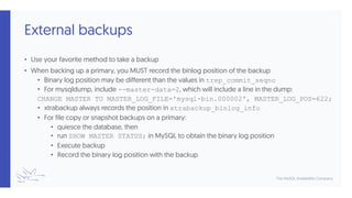 Training Slides: 203 - Backup & Recovery | PDF
