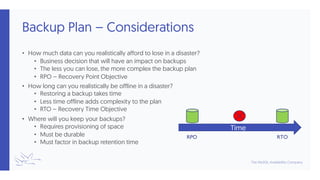 Training Slides: 203 - Backup & Recovery | PDF