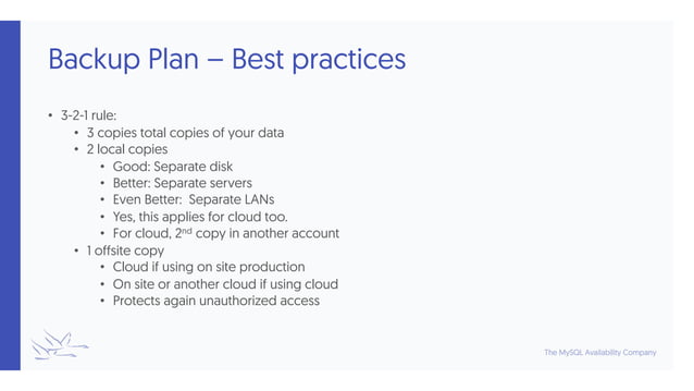Training Slides: 203 - Backup & Recovery | PPT