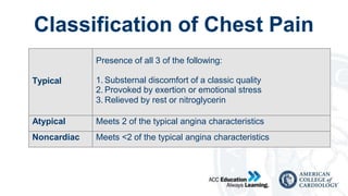 203 - Evaluation and Classification of Chest Pain and Other Equivalents ...