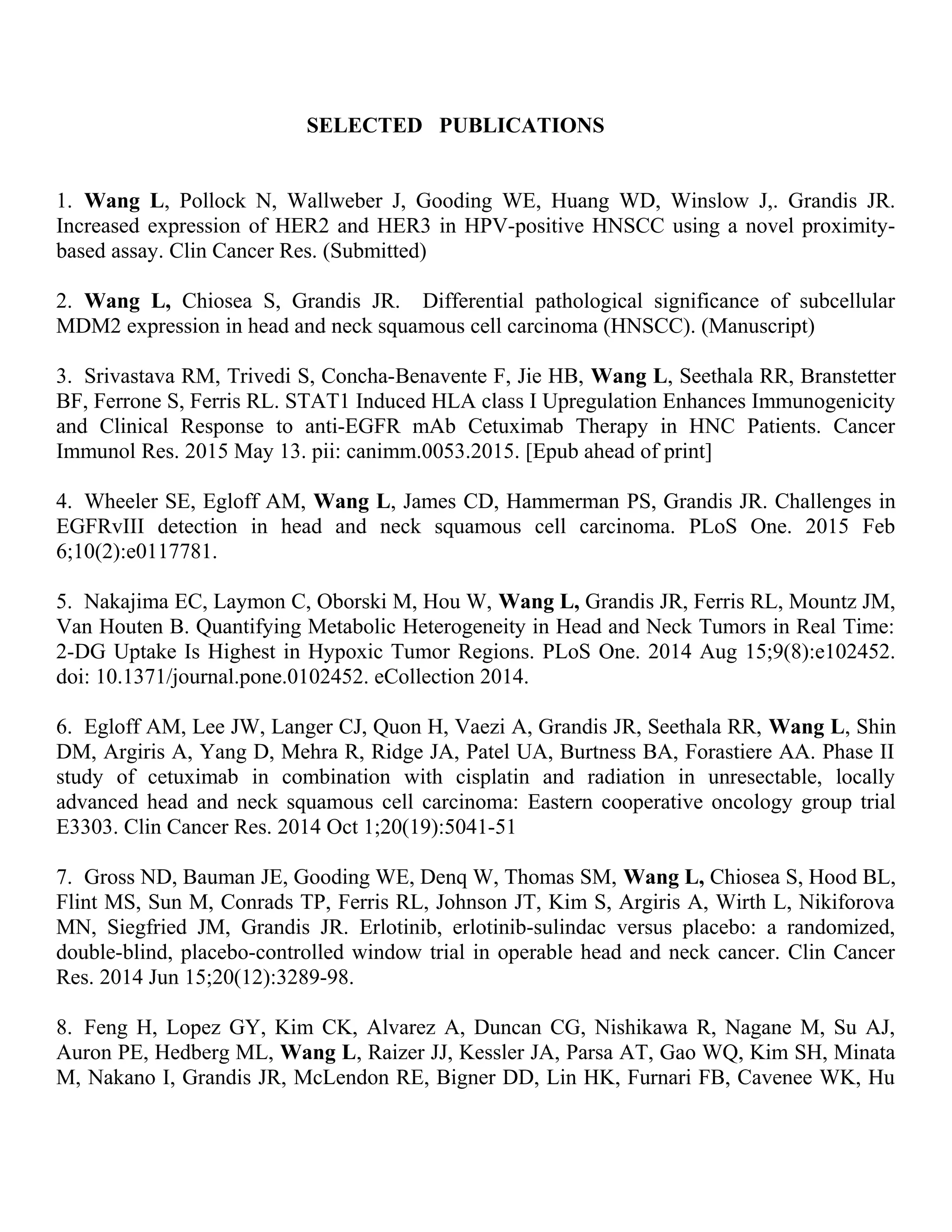 Publications and Presentations | DOC