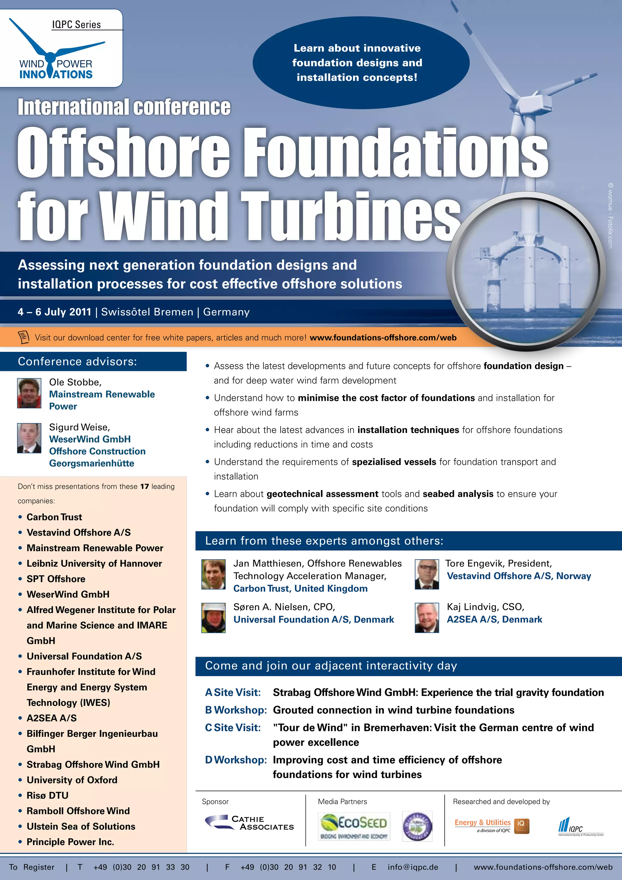 Offshore Foundations for Wind Turbines | PDF