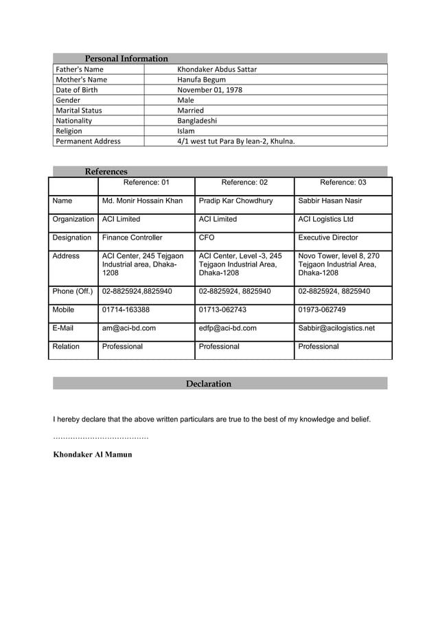 Khondaker Al Mamum | PDF