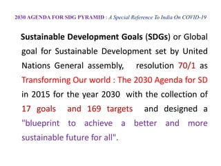 2030 AGENDA FOR SDG PYRAMID | PPTX