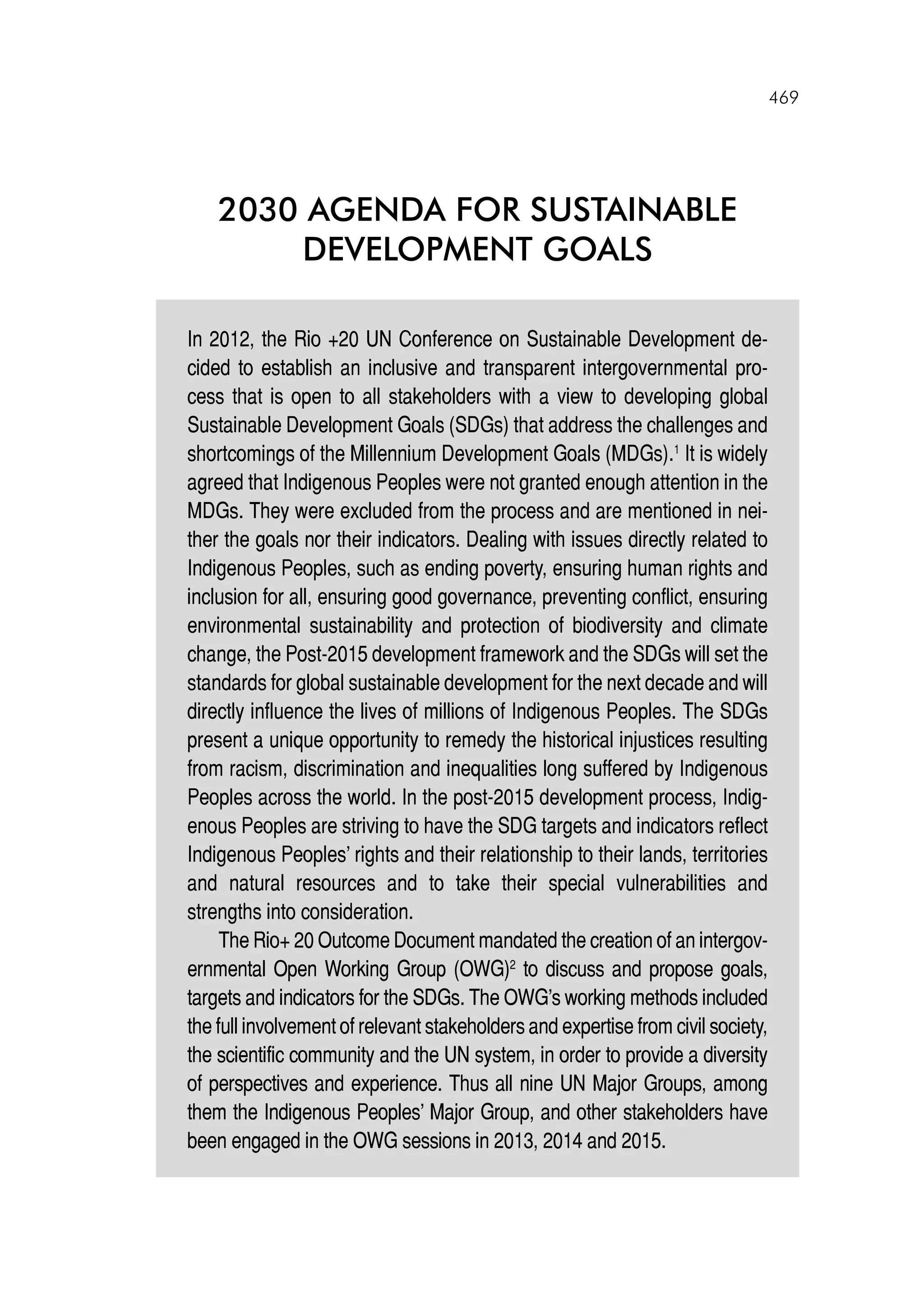(2016 Report) 2030 Agenda for Sustainable Development Goals | PDF
