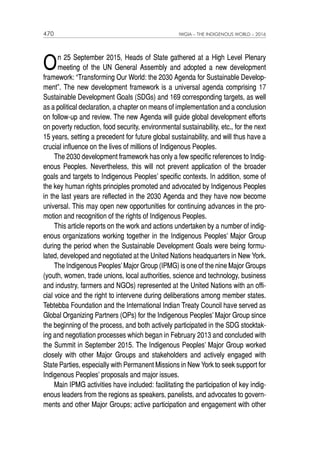 (2016 Report) 2030 Agenda for Sustainable Development Goals | PDF