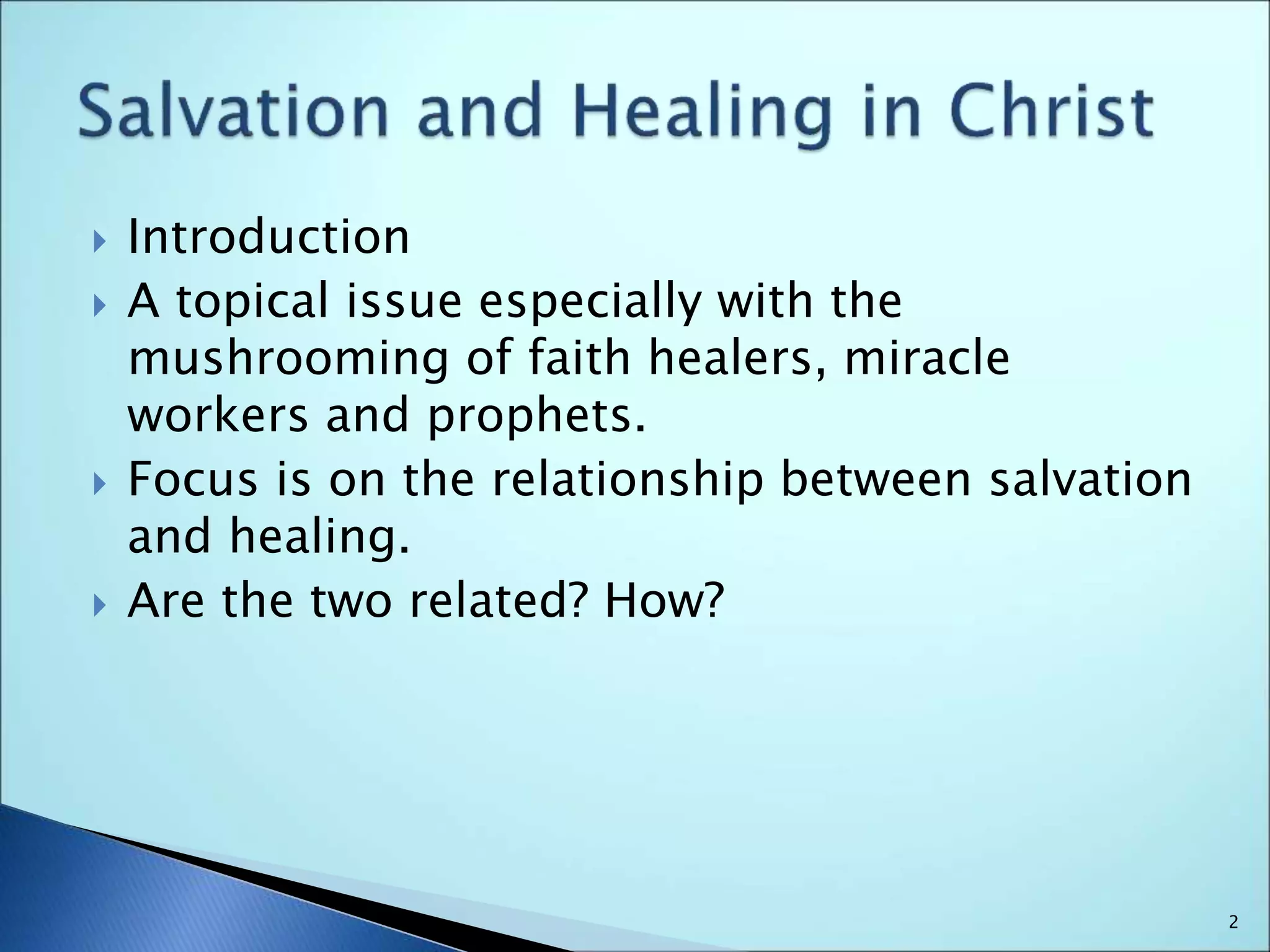 Salvation and Healing in Christ | PPTX