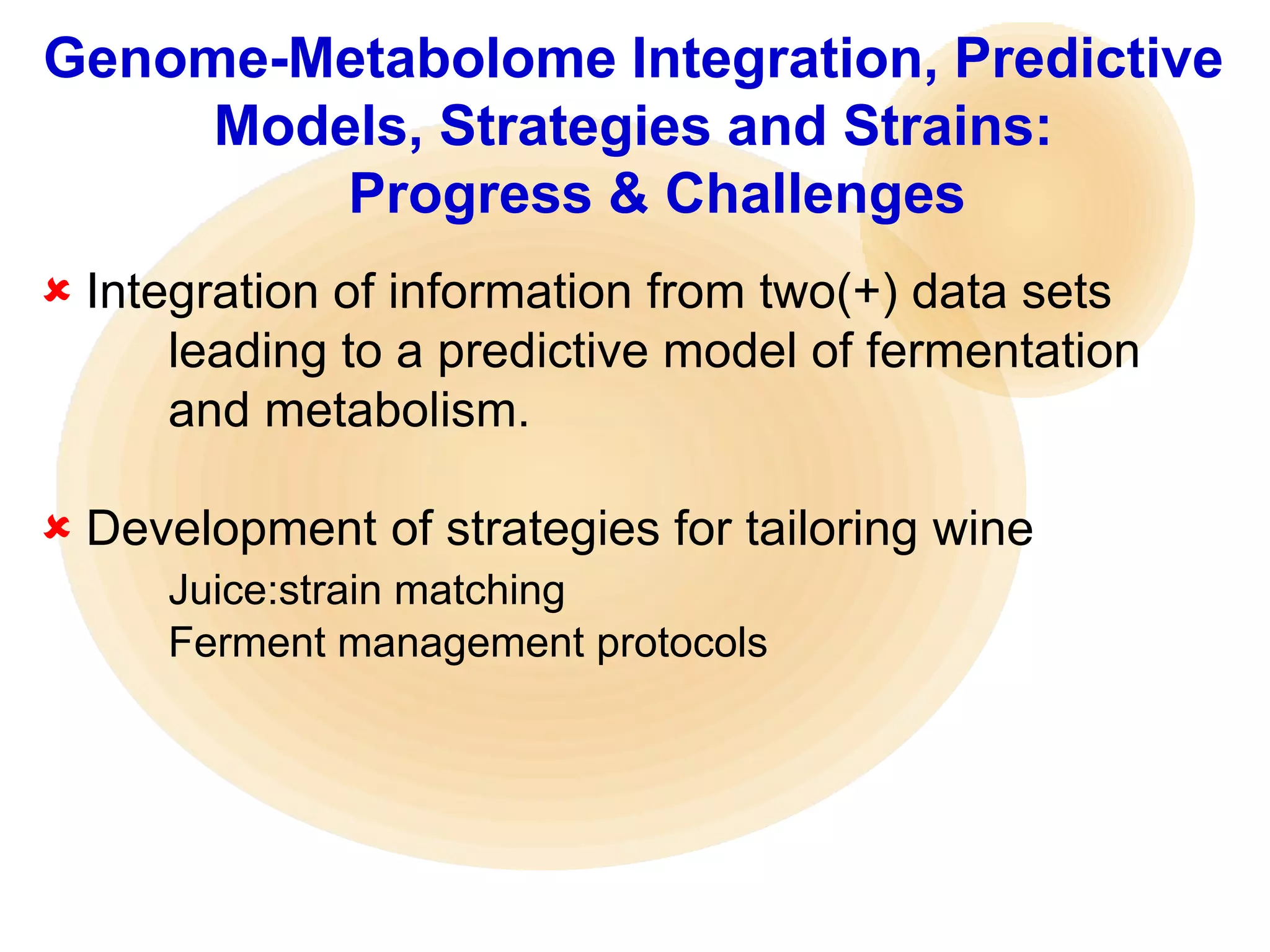 Yeast Genomics: Medium and Long Term Goals | PDF