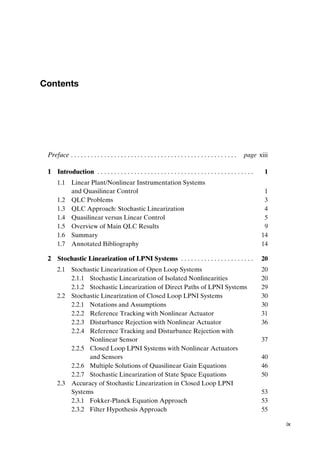 Quasilinear Control Performance Analysis And Design Of Feedback Systems ...