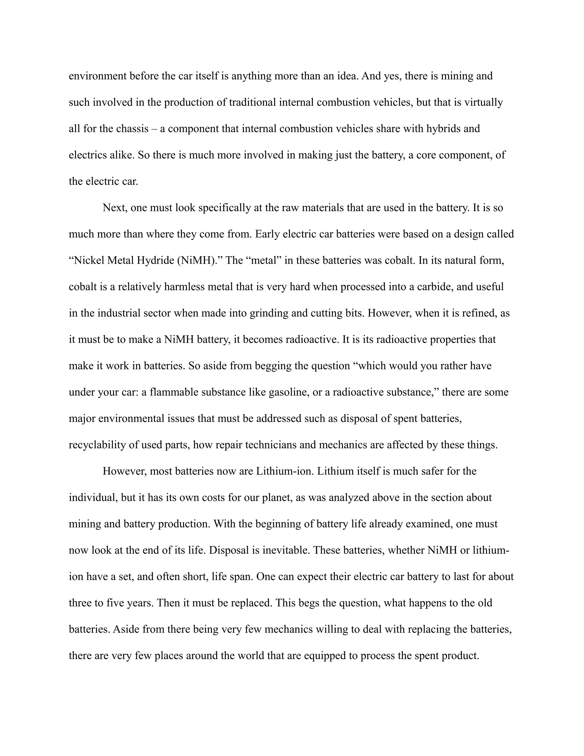 Writing Example - hybrids | DOC