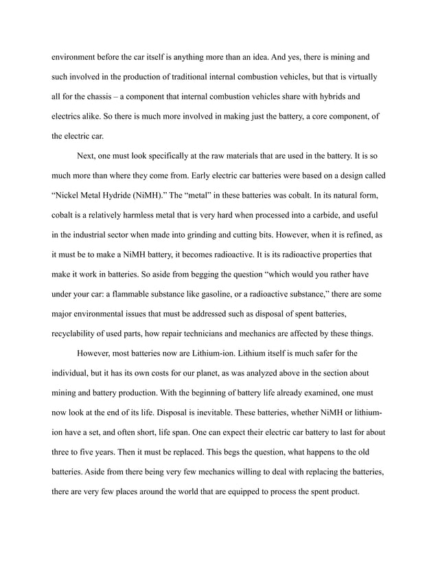 Writing Example - hybrids | PDF