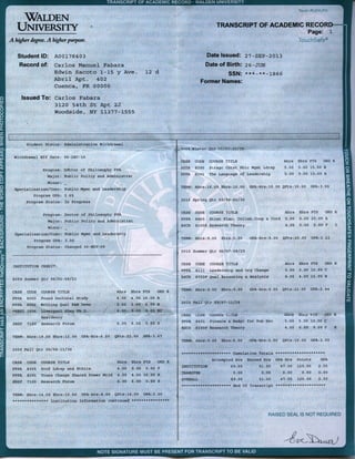 Walden University _Official Transcript-3 3 | PDF