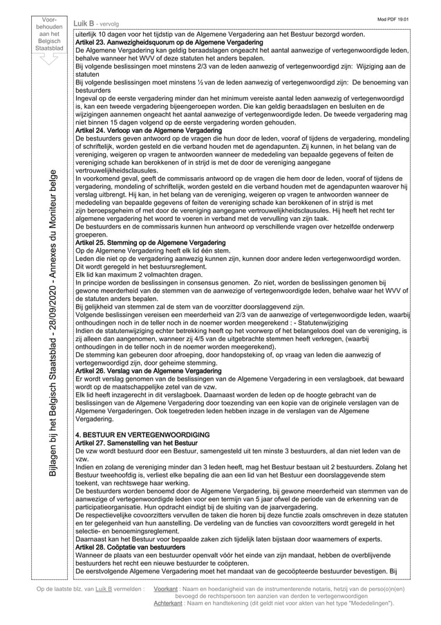 Oprichtingsakte Join.Vlaanderen | PDF