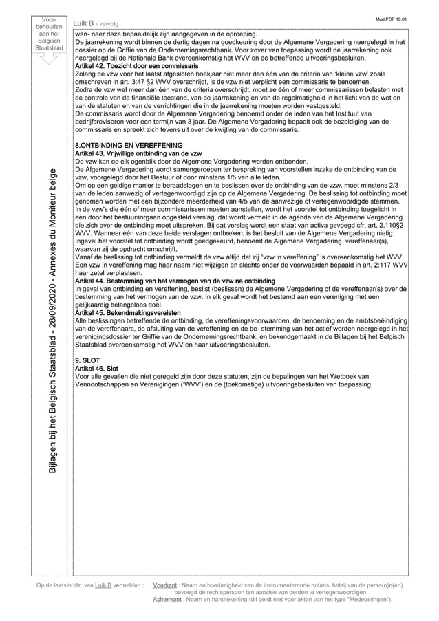 Oprichtingsakte Join.Vlaanderen | PDF