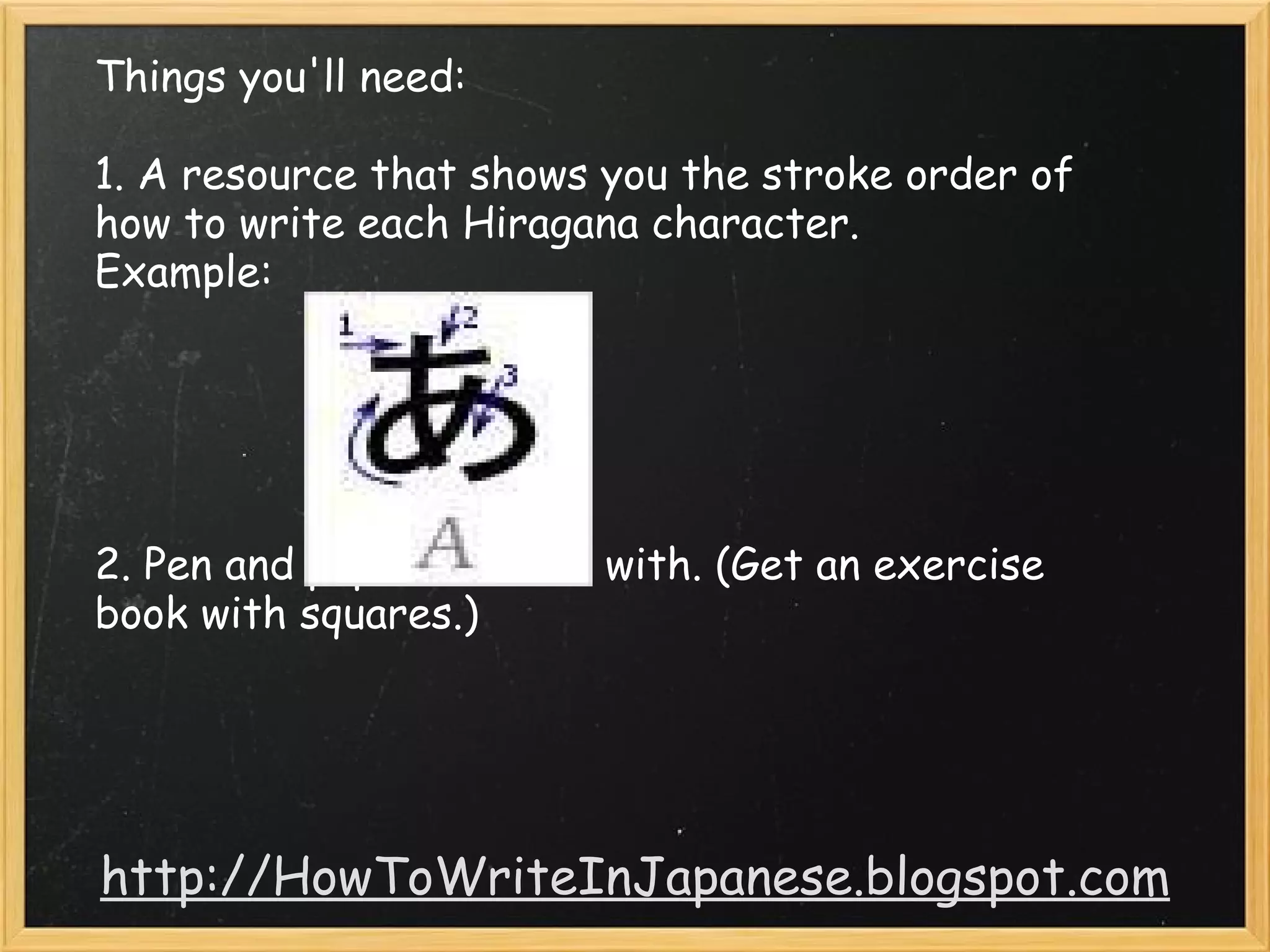 How to Write in Japanese Hiragana Presentation | PPT