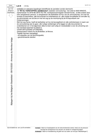 Oprichtingsakte CleanRBio | PDF