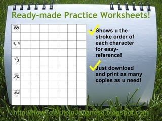 How-to Write in Japanese Hiragana - 5 Steps to learn Japanese Hir | PPT