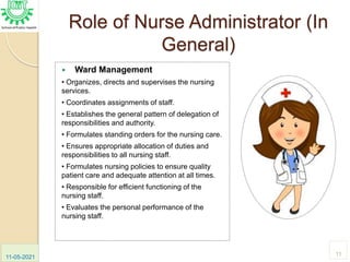 Nursing Service Administration | PPTX