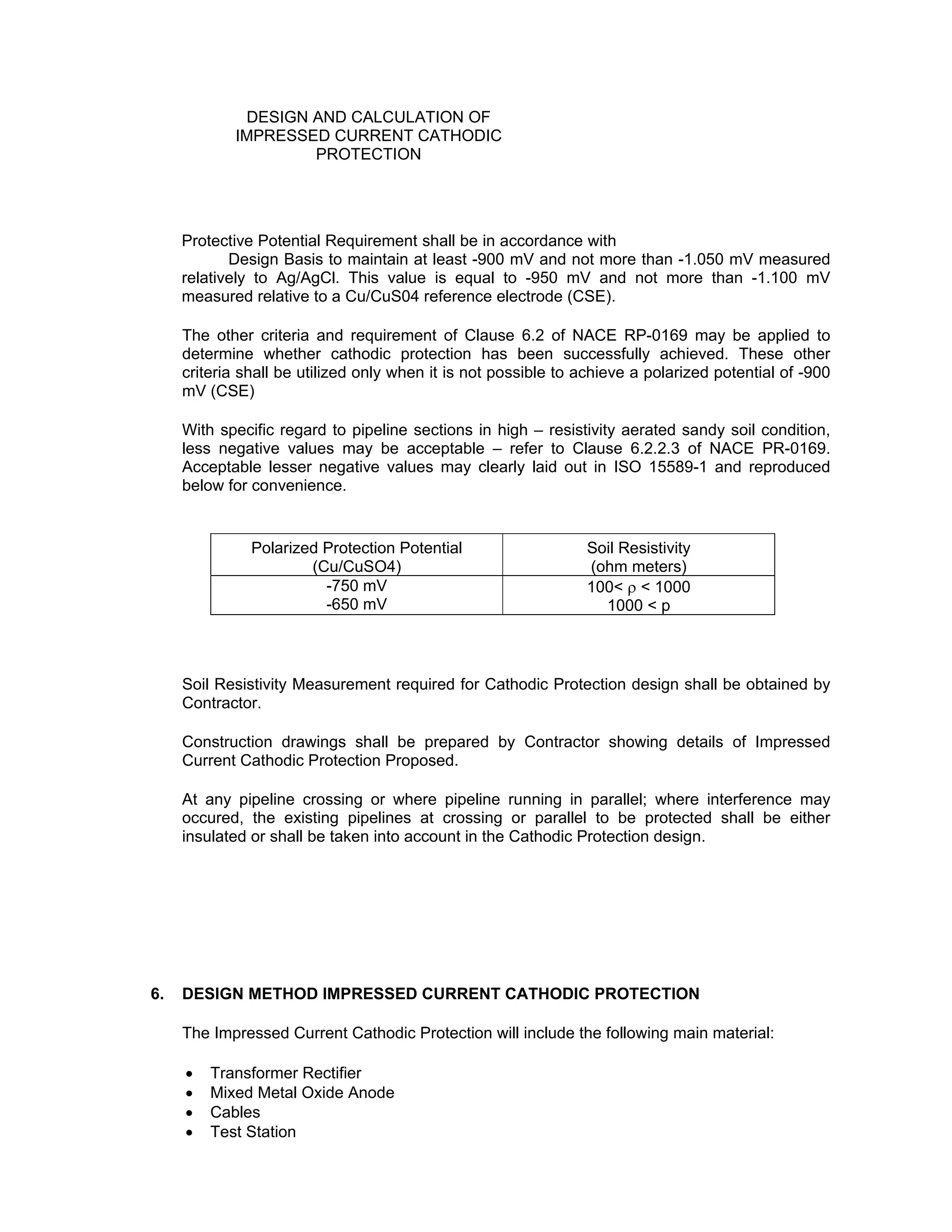 20392769 design-calculation-cathodic-protection-impressed-cureent-system | PDF