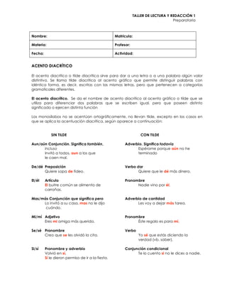 acento-diacritico | PDF