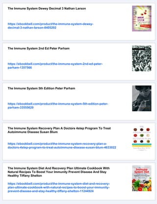 The Immune System 3rd Ed P Parham Charles Janeway | PDF