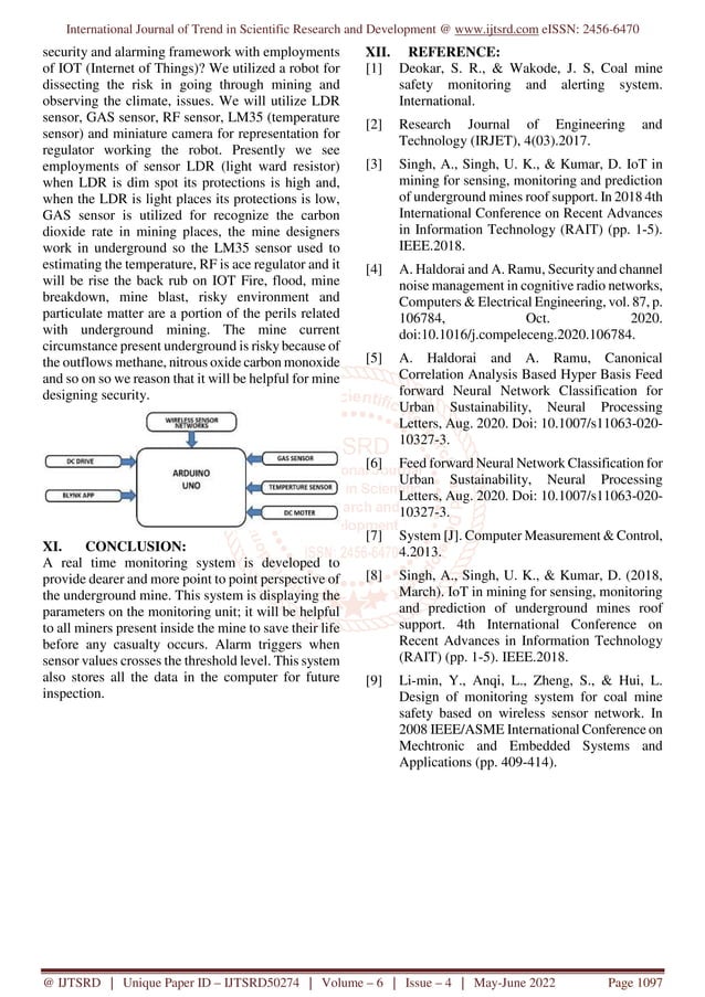 Coal Mine Safety Monitoring And Alerting System Using Iot Based Pdf