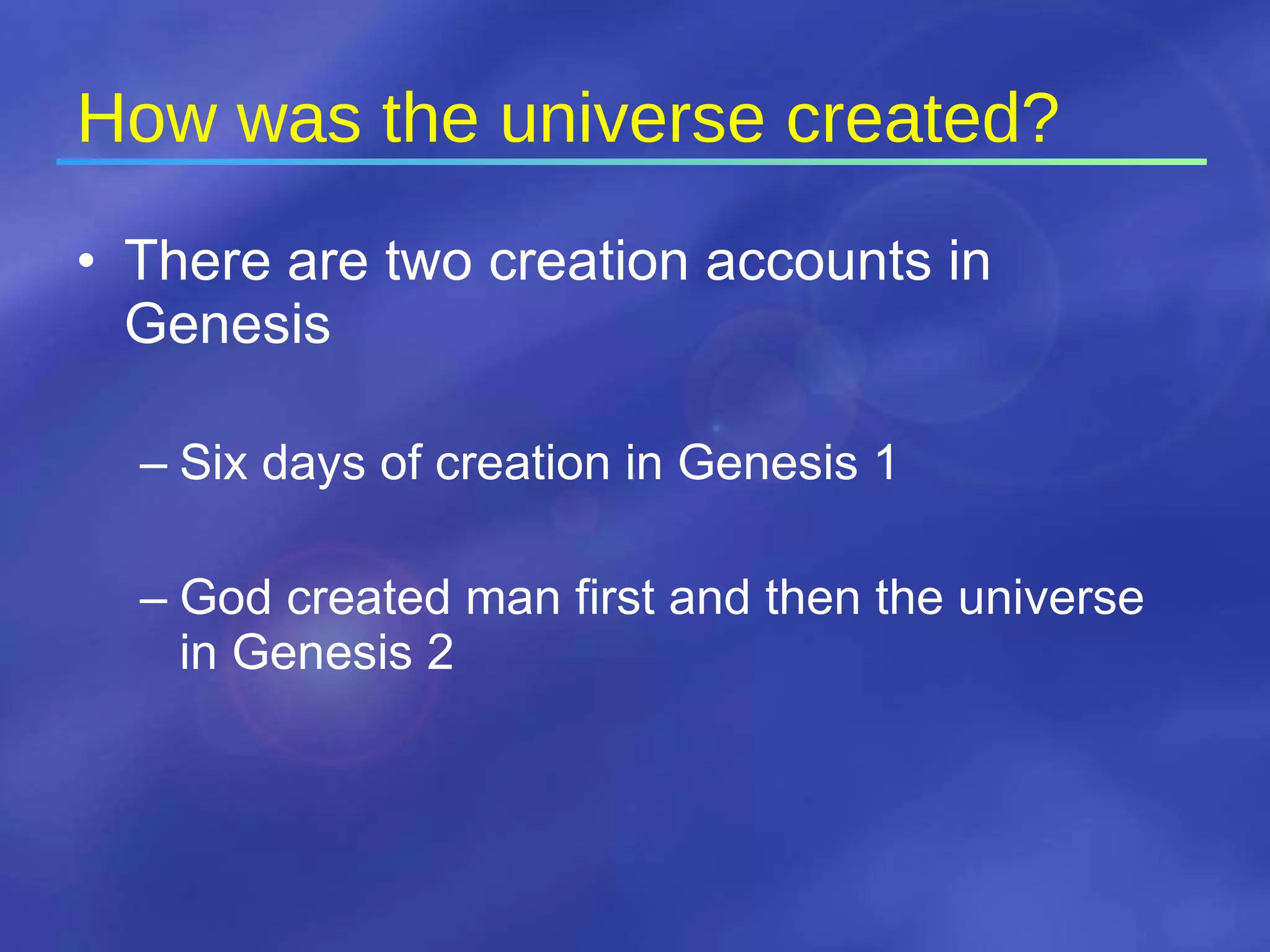 203 Principle of creation part 3 WH | PPT