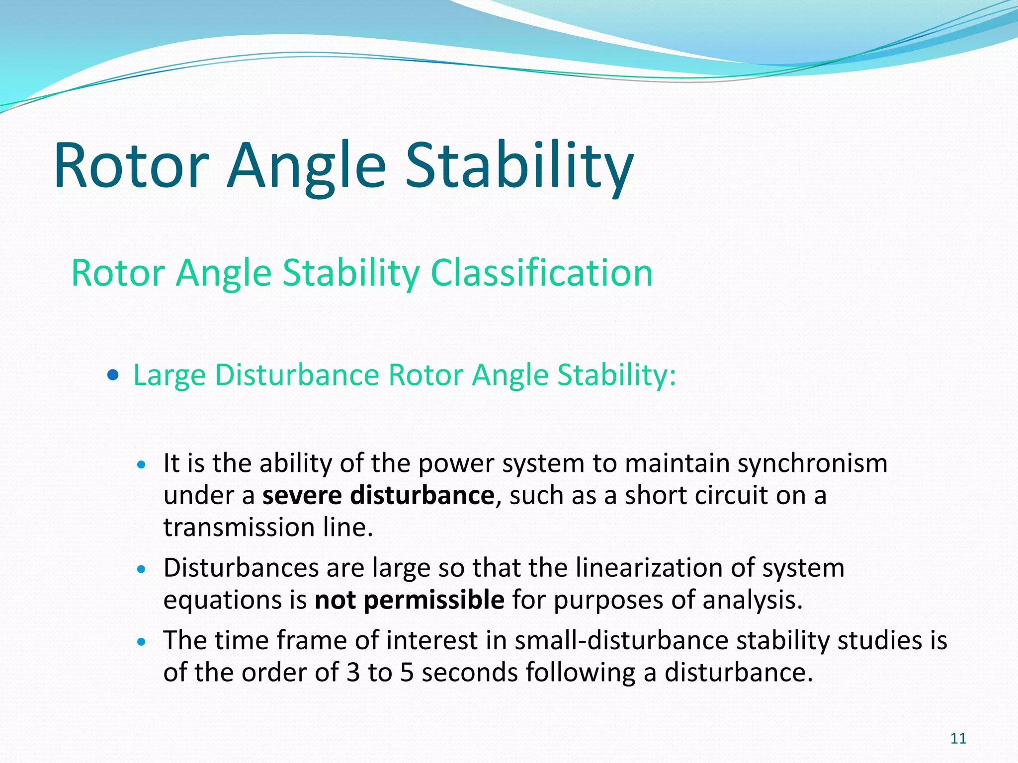 Definition & Classification Of Power System Stability | PPTX
