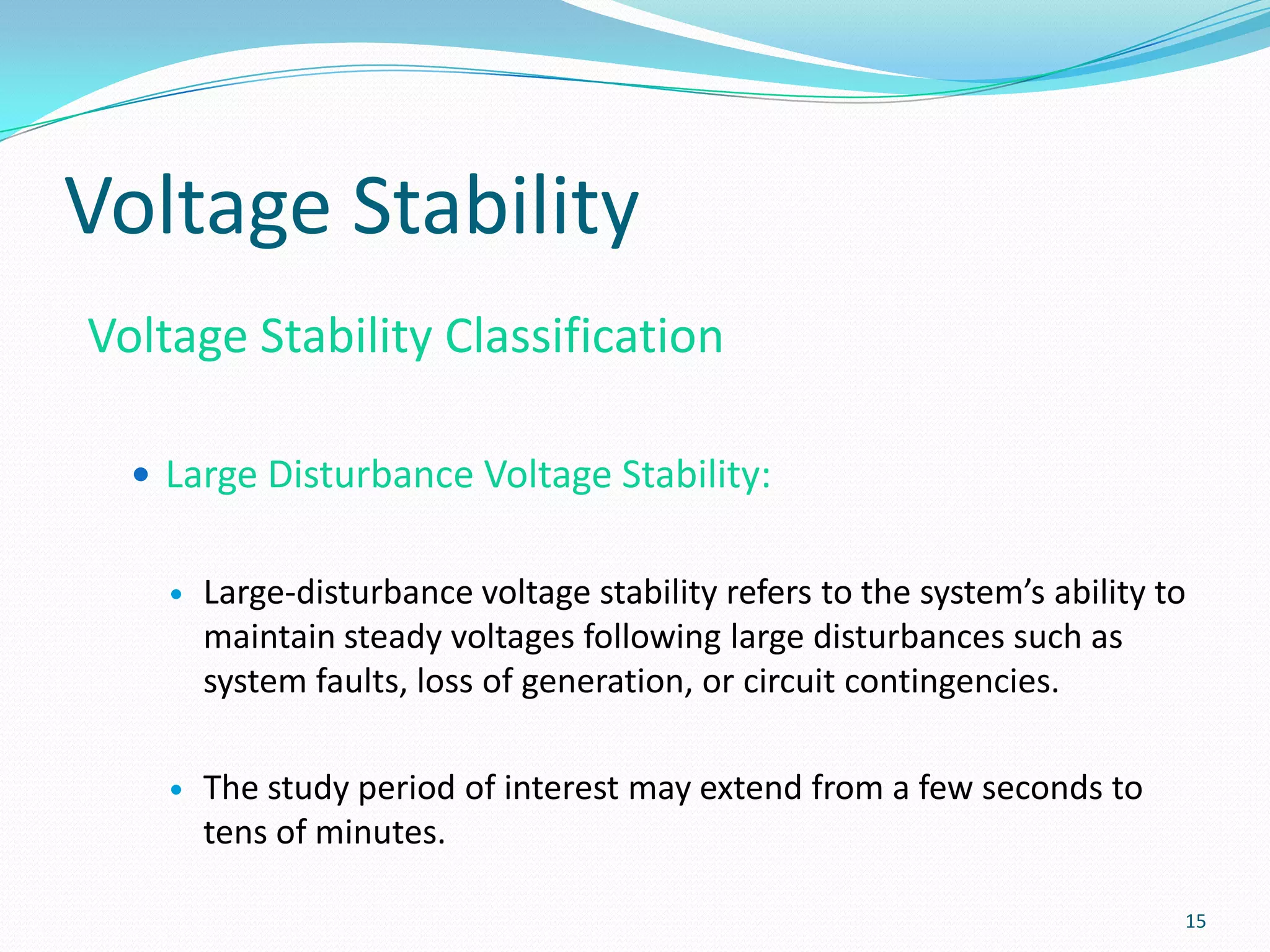 Definition & Classification Of Power System Stability | PPTX